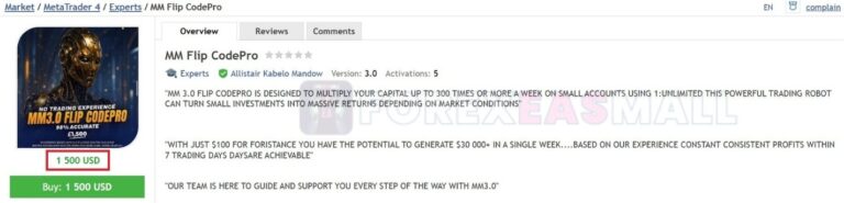 MM Flip CodePro MT4 Unlimited - Forex EAs Mall